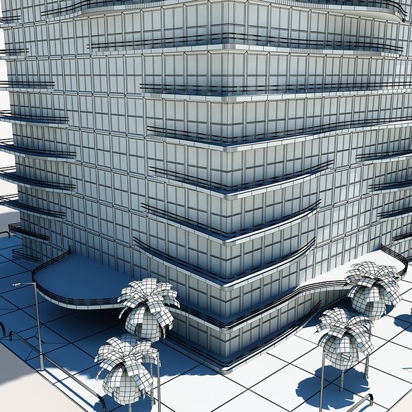 3d modern architectural model