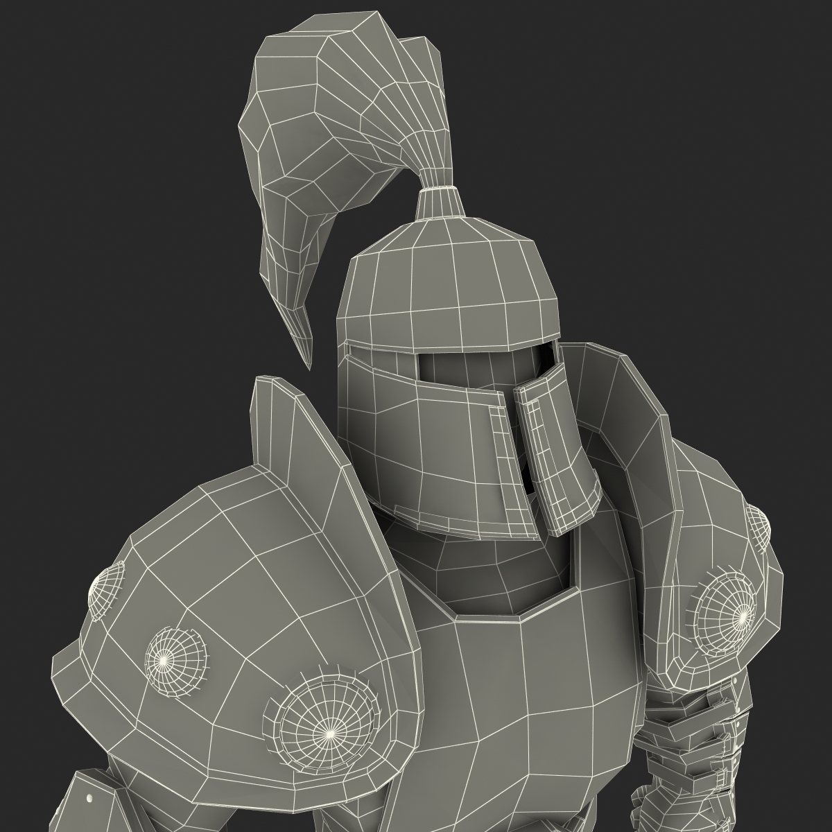knight character games 3d model