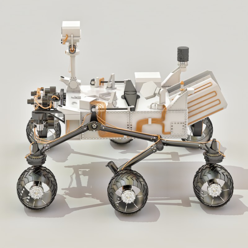 nasa mars rover curiosity 3d model