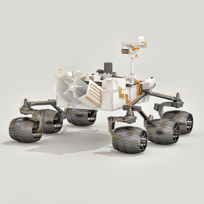 nasa mars rover curiosity 3d model