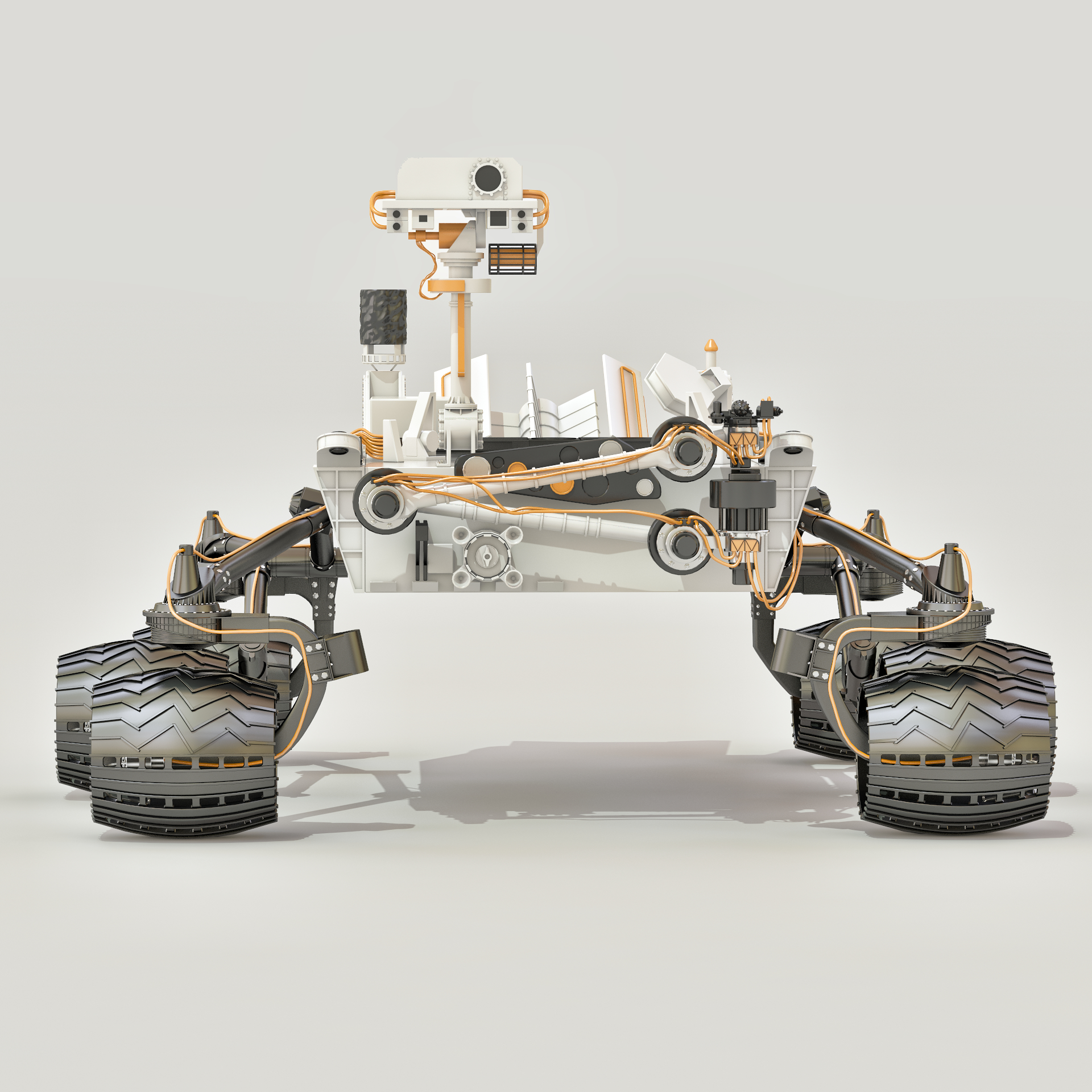 nasa mars rover curiosity 3d model