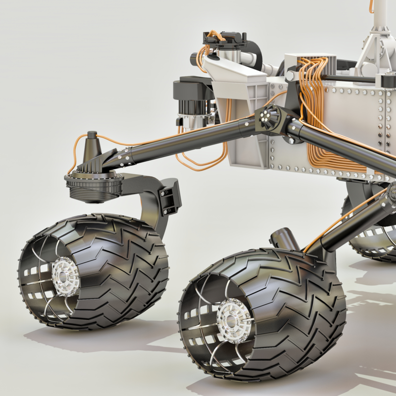 nasa mars rover curiosity 3d model