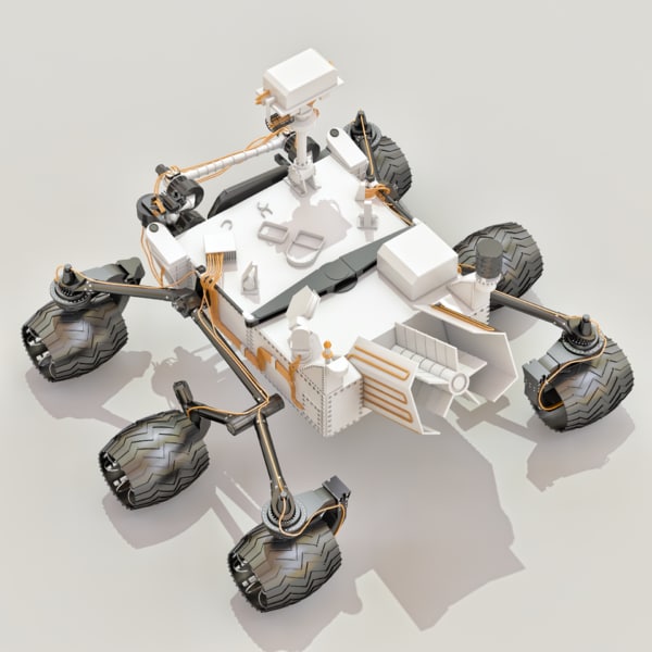nasa mars rover curiosity 3d model