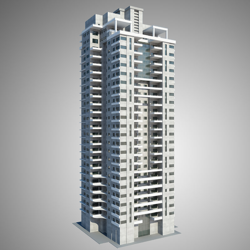 3d model high-rise construction