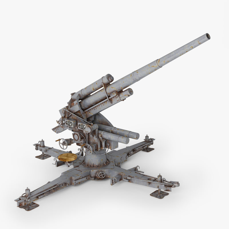 3d model flak 36