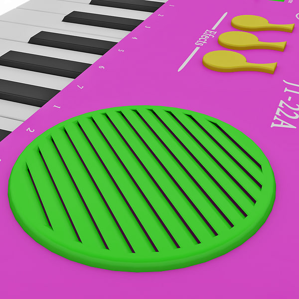 3ds max electronic toy keyboard