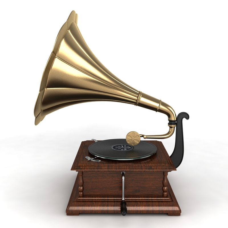 gramophone 3d model