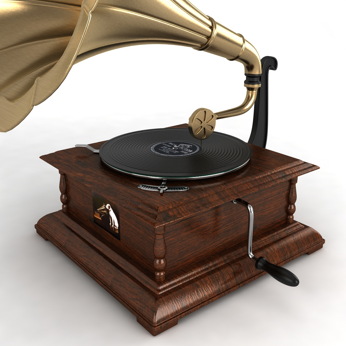 gramophone 3d model