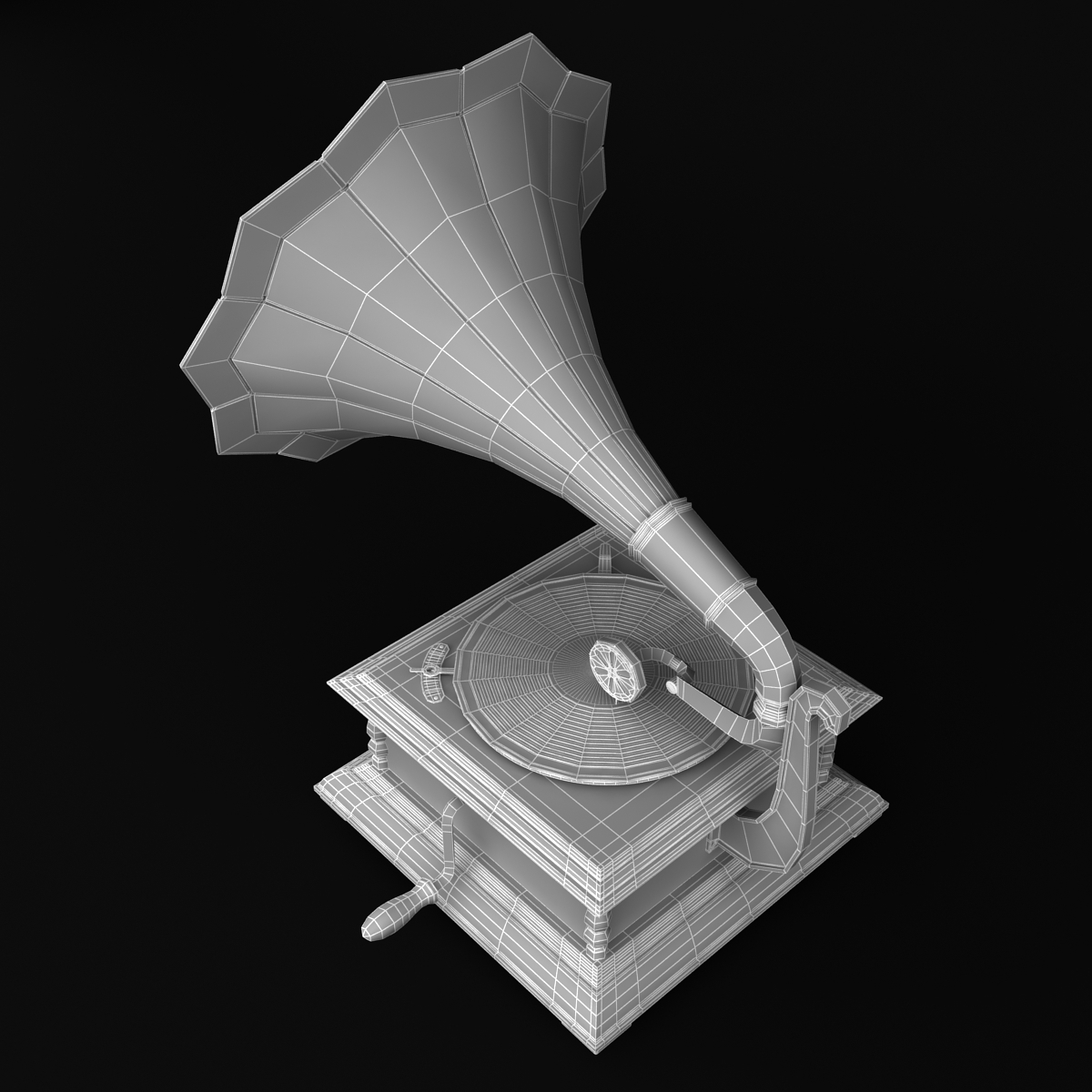 gramophone 3d model