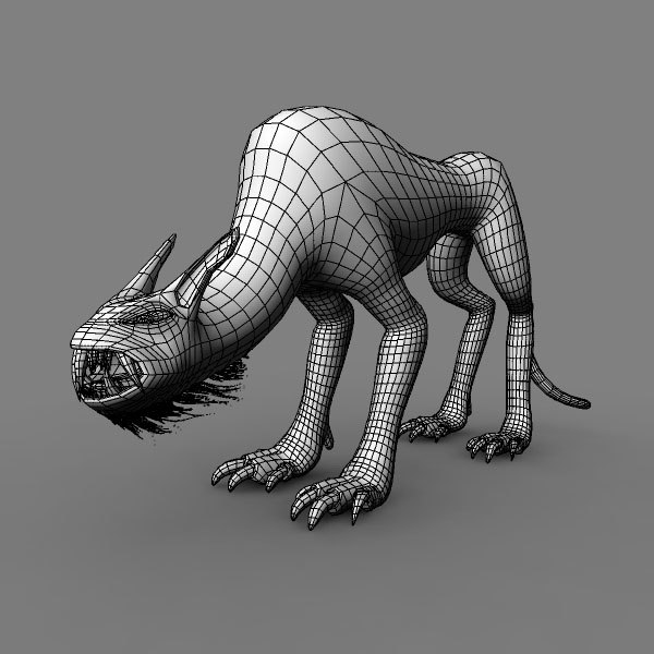 maya monster displacement
