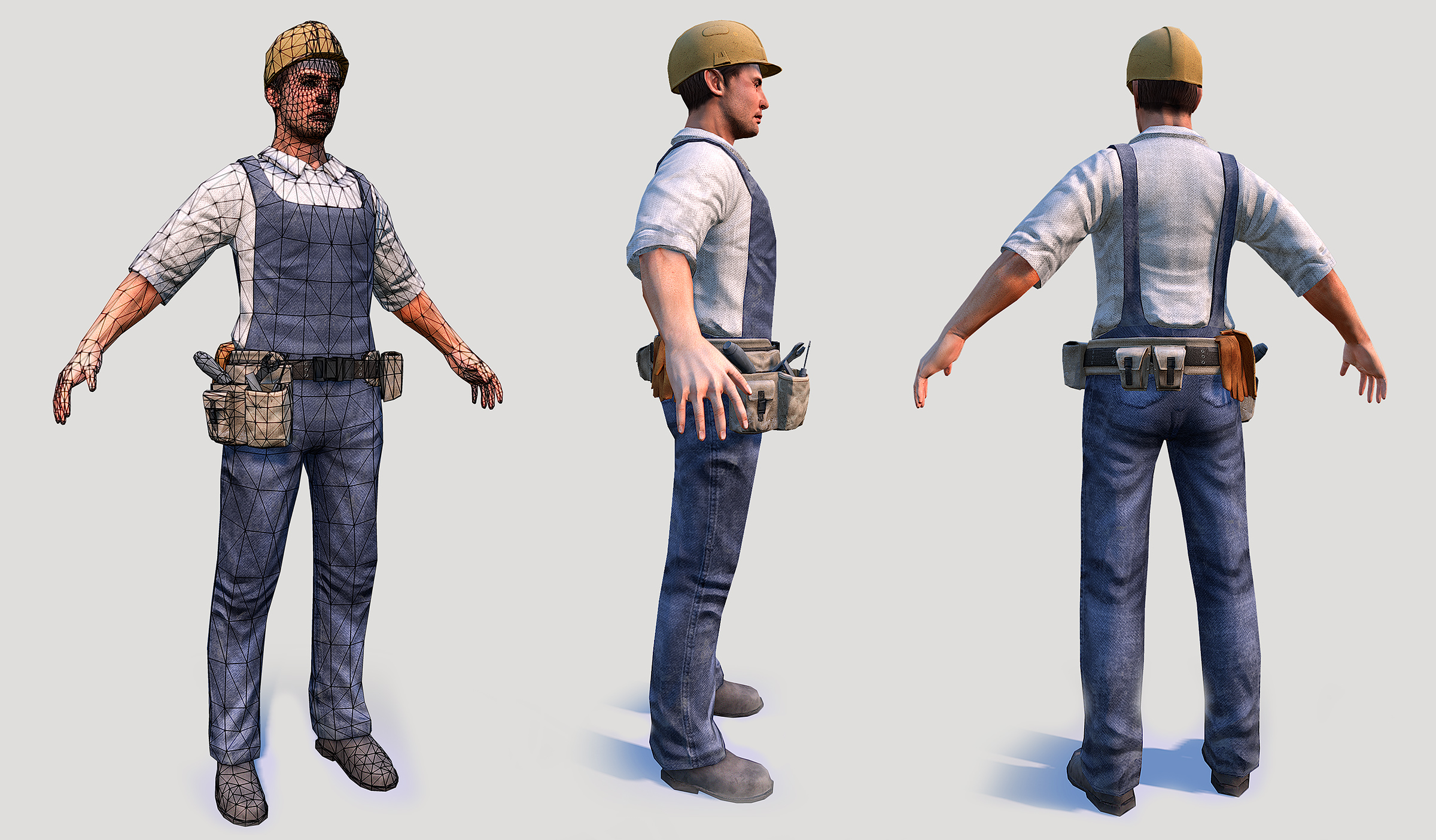 3d model worker real-time