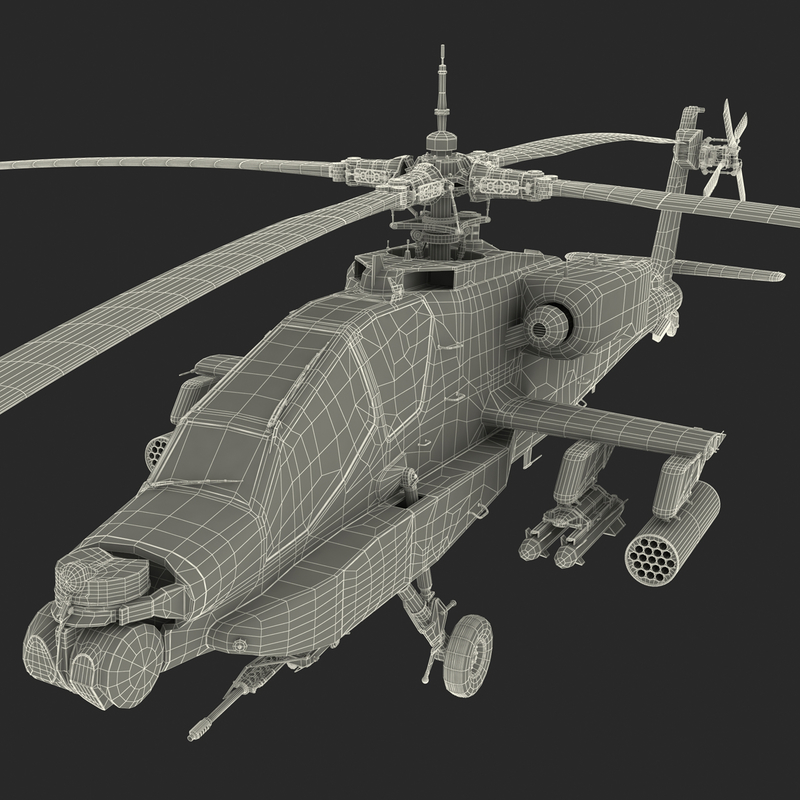 ah-64 apache helicopter 3d model