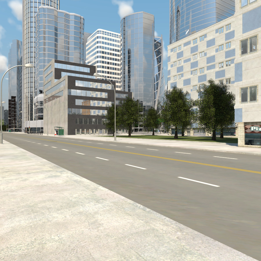 city scene 3d model