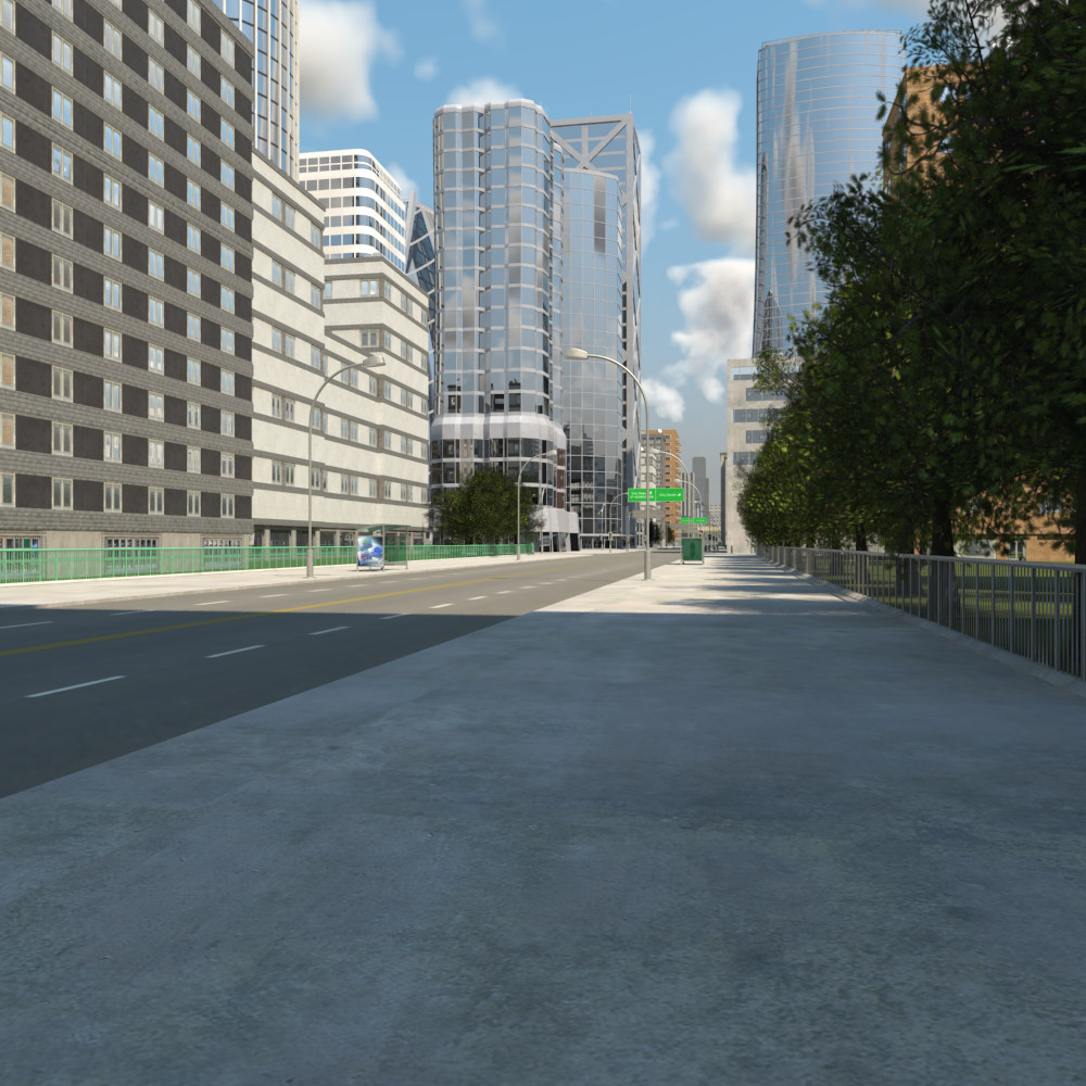 city scene 3d model