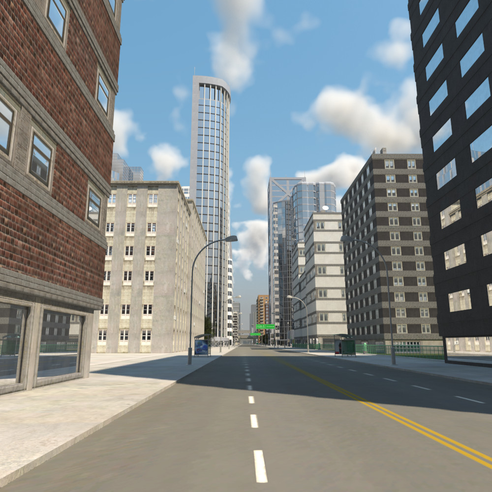 city scene 3d model