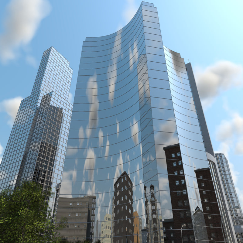 city scene 3d model