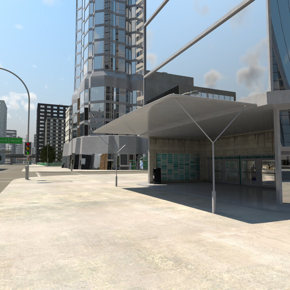 city scene 3d model