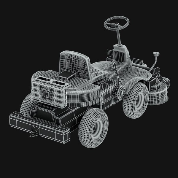 3d model husqvarna rider lawn mower