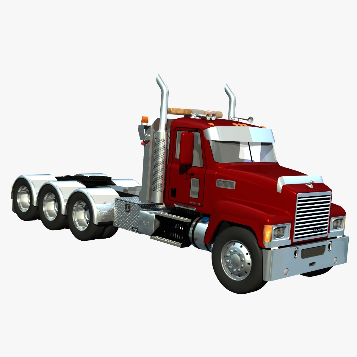 mack chu truck heavy 3d lw