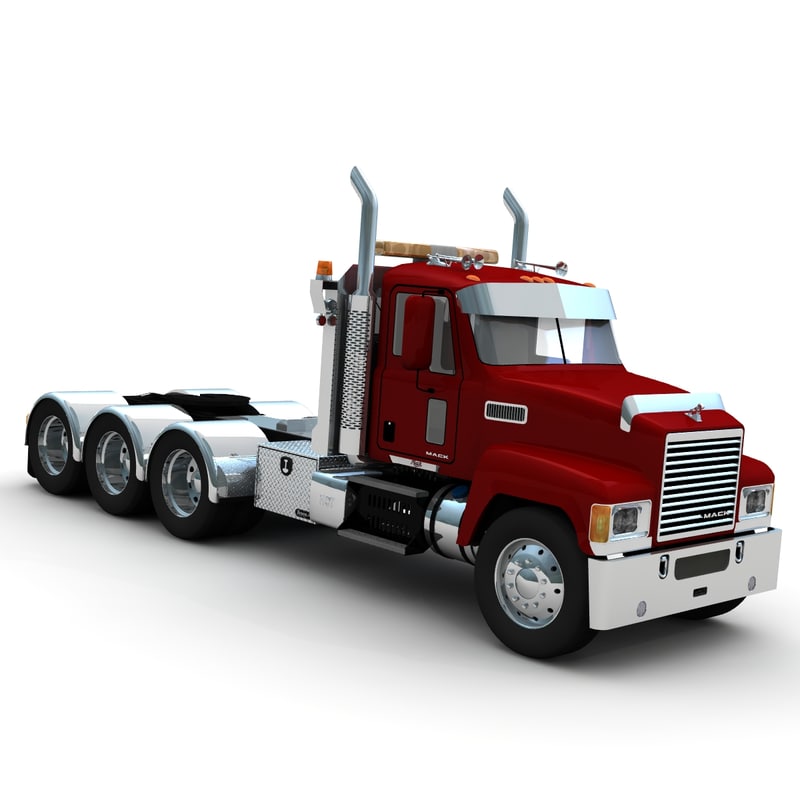 mack chu truck heavy 3d lw