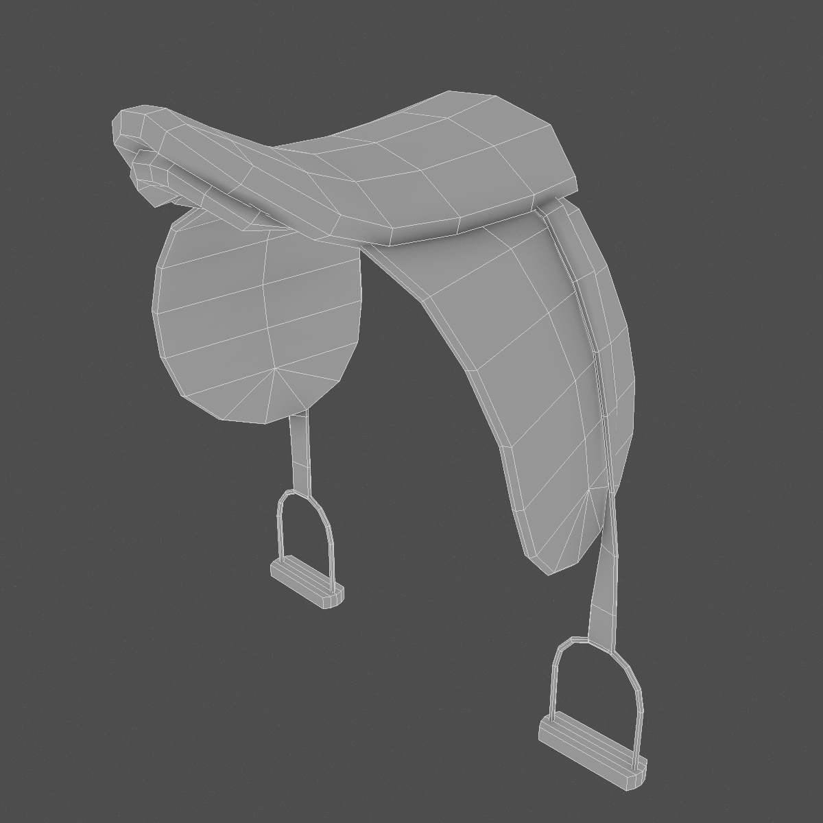 medieval saddle 3d 3ds