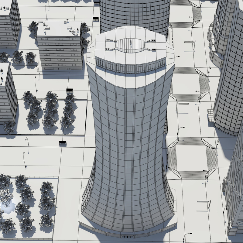city scene 3d model