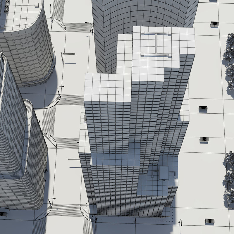 city scene 3d model