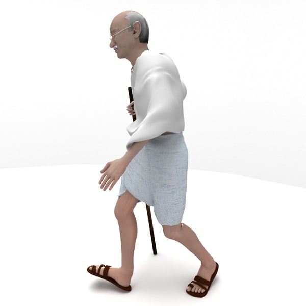 maya mahatma gandhi animation