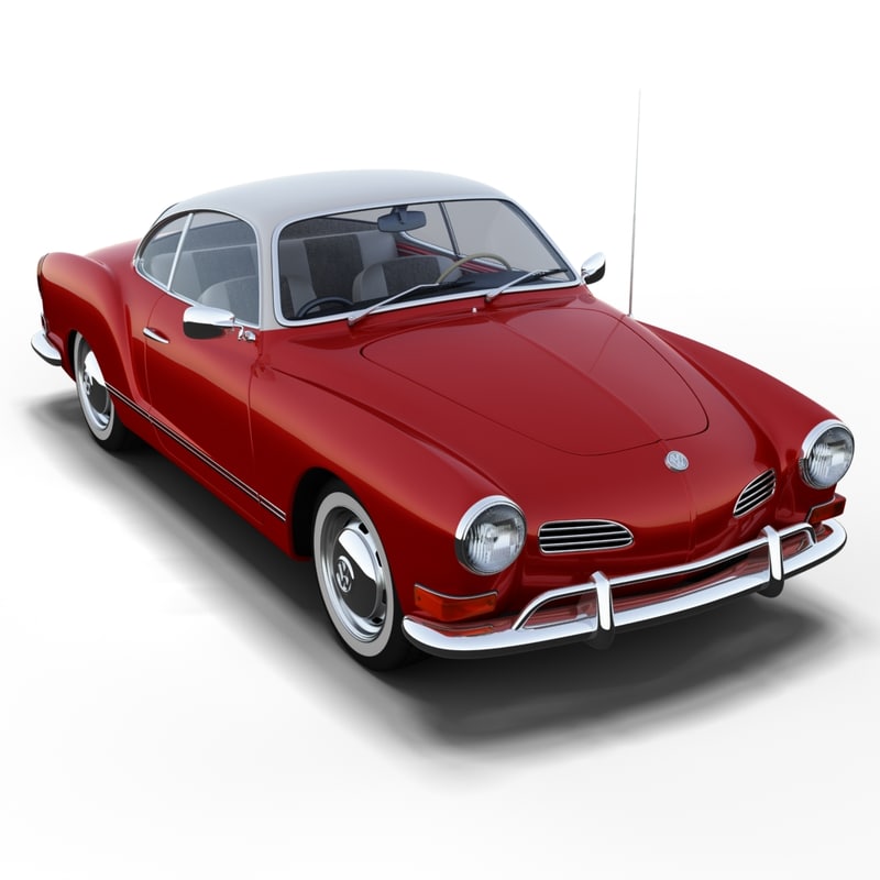 volkswagen karmann ghia 3d model