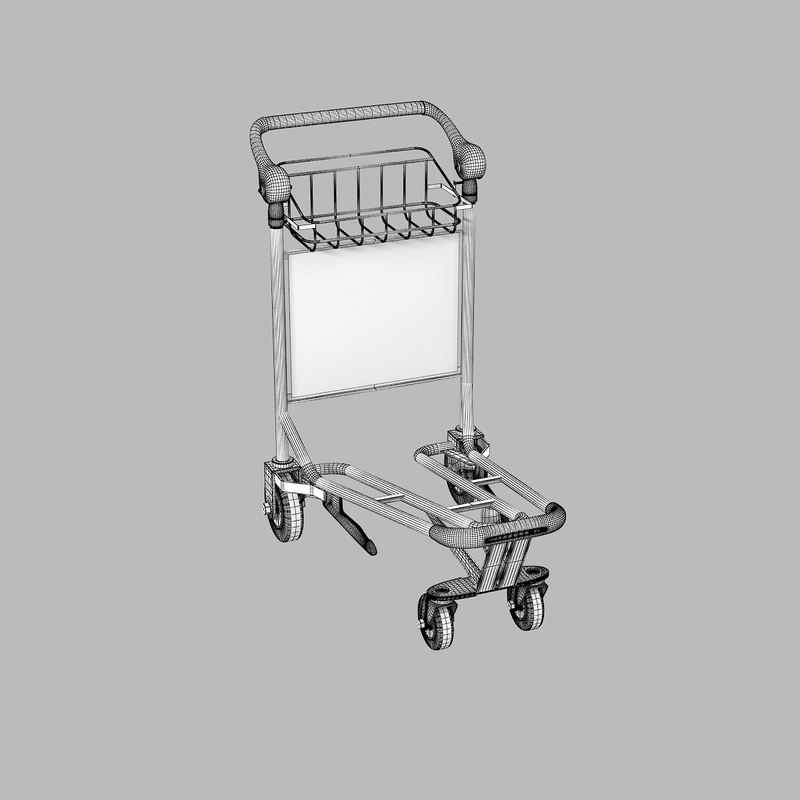 baggage cart 3ds