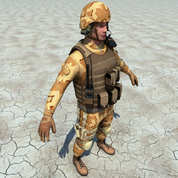 3d sas soldier 2 rigged