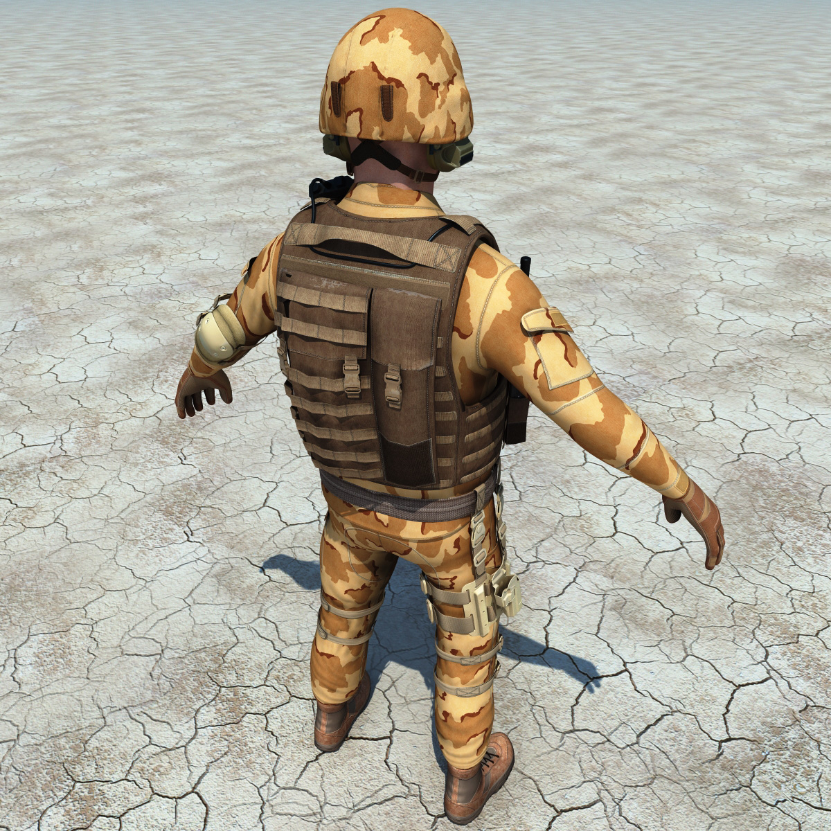 3d sas soldier 2 rigged