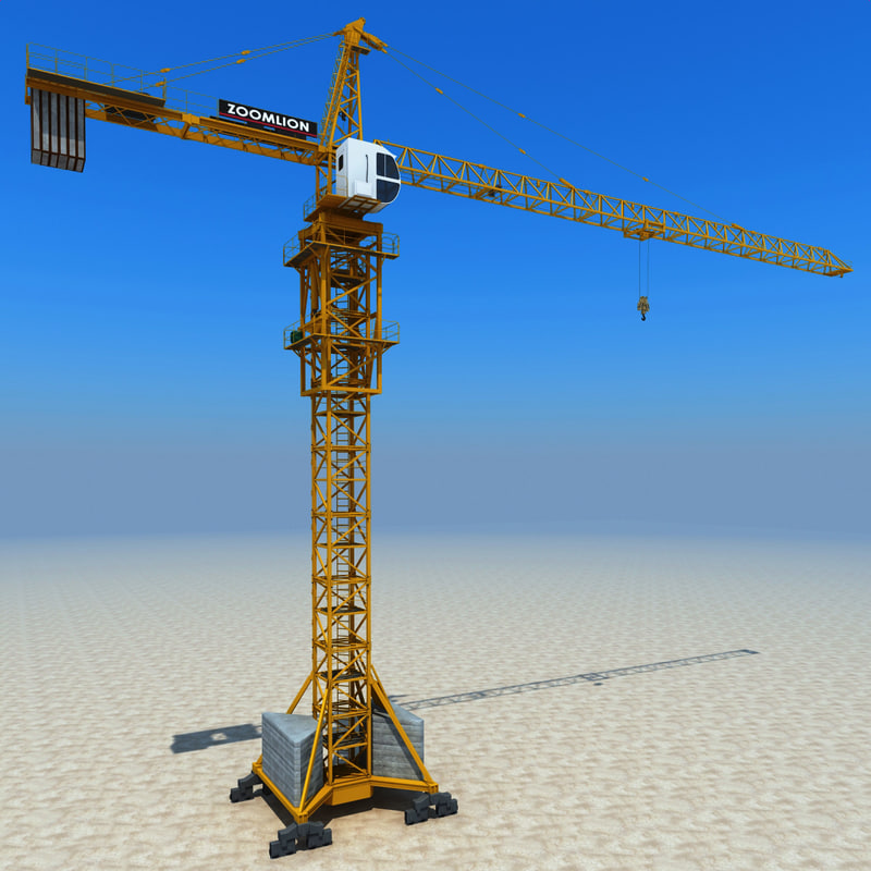 tower crane 2 3d model