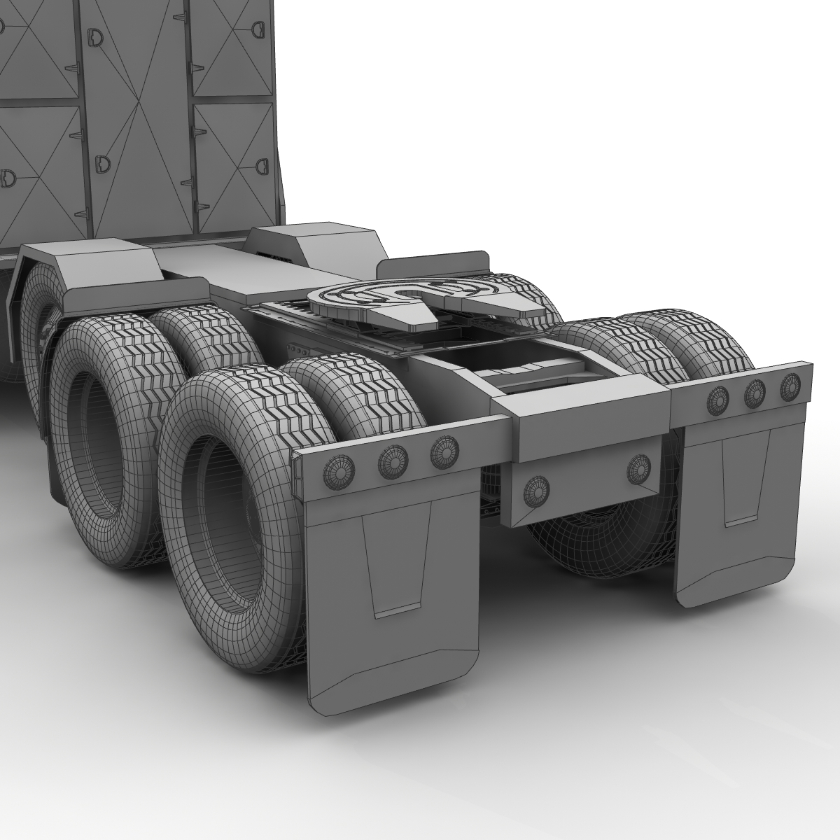 3d t800 truck heavy haul model