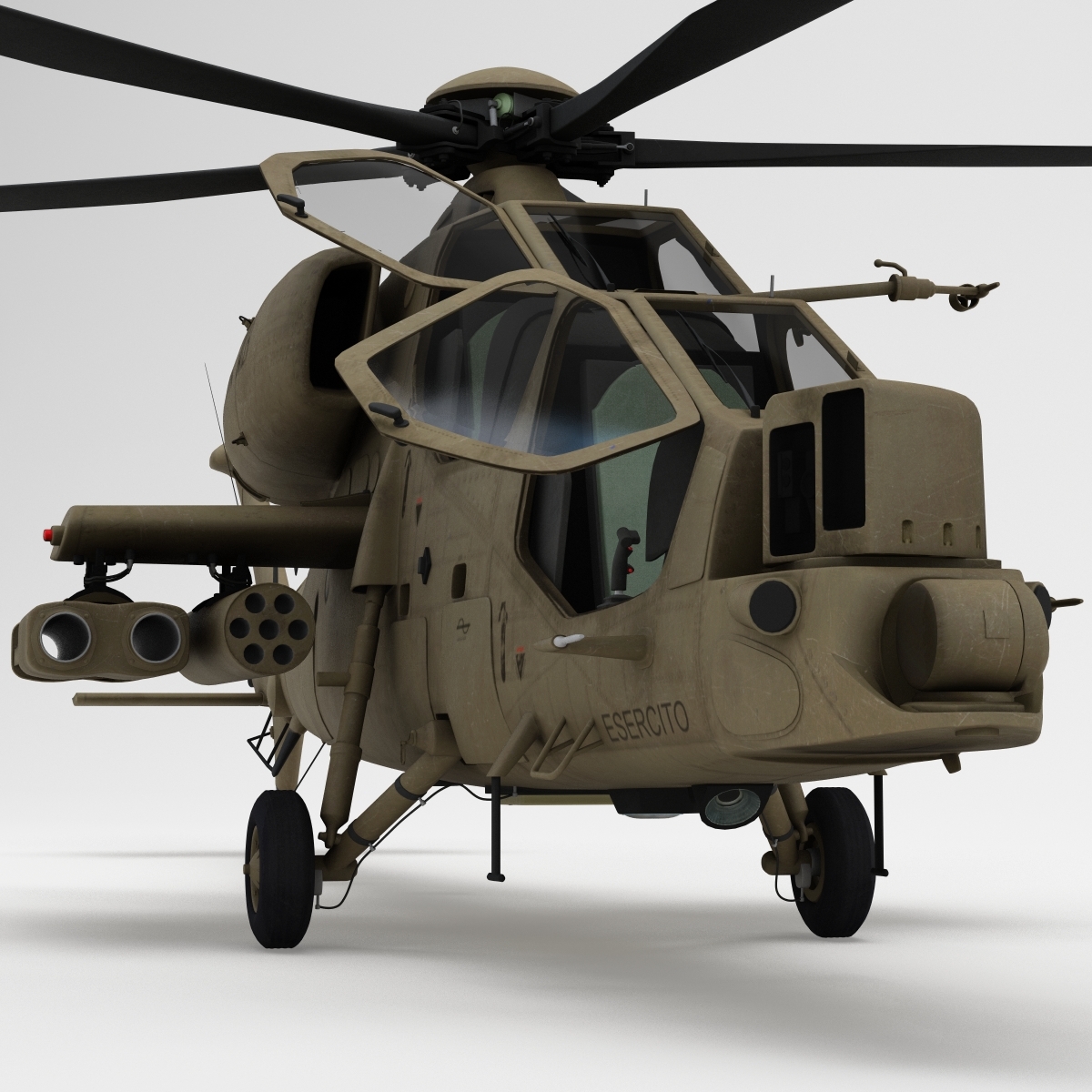 3d agusta a129 mangusta 2 model