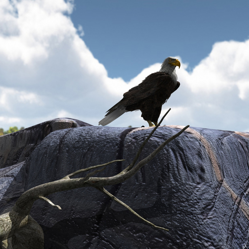 3d rigged lightwave eagle
