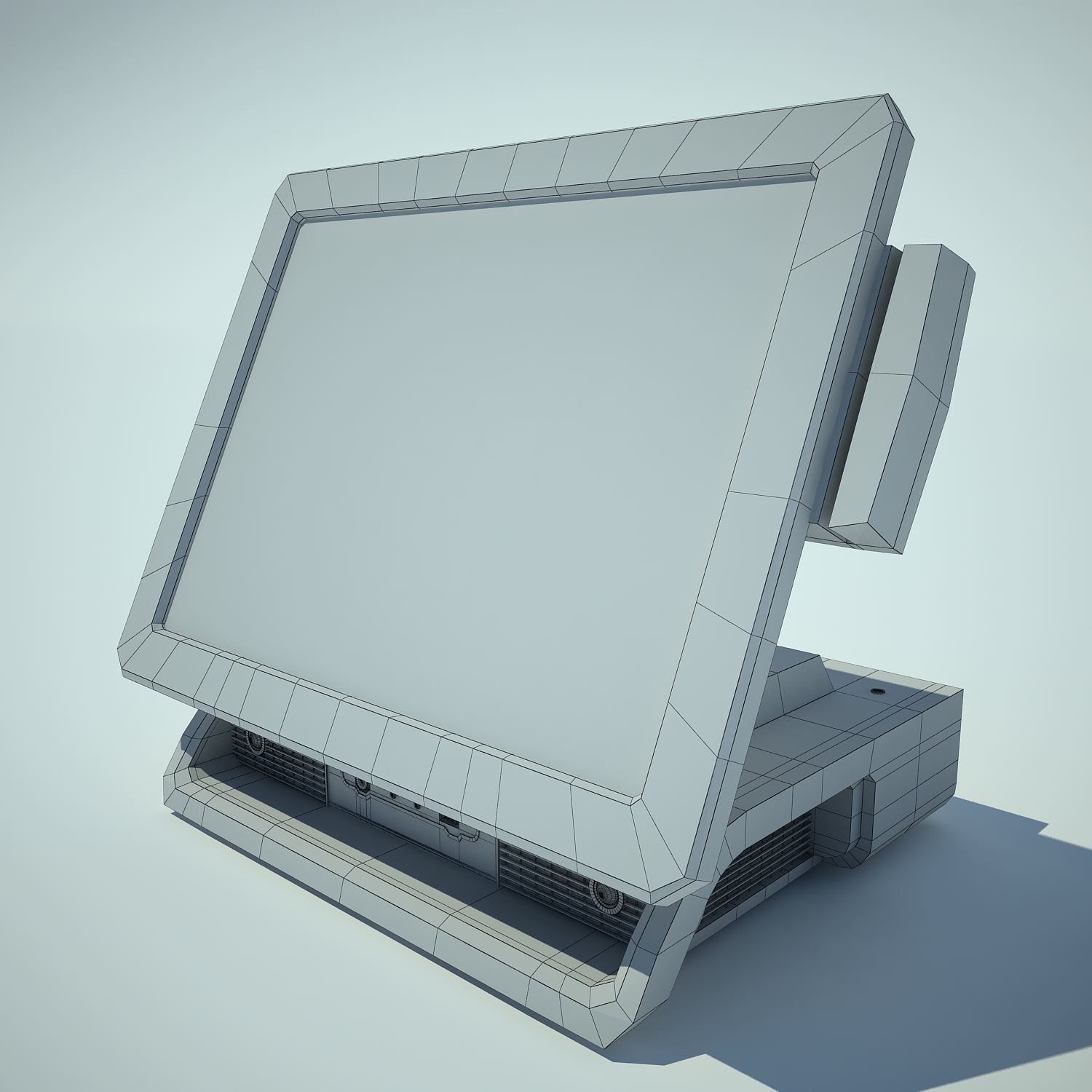 cash register 3d max