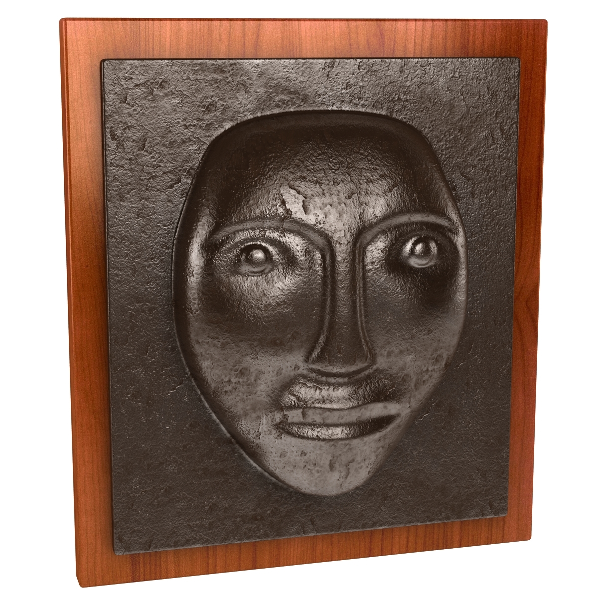 face wall plaque 3d obj