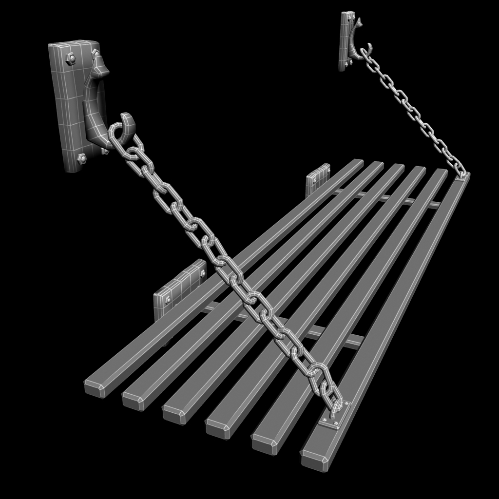 3d bed chains