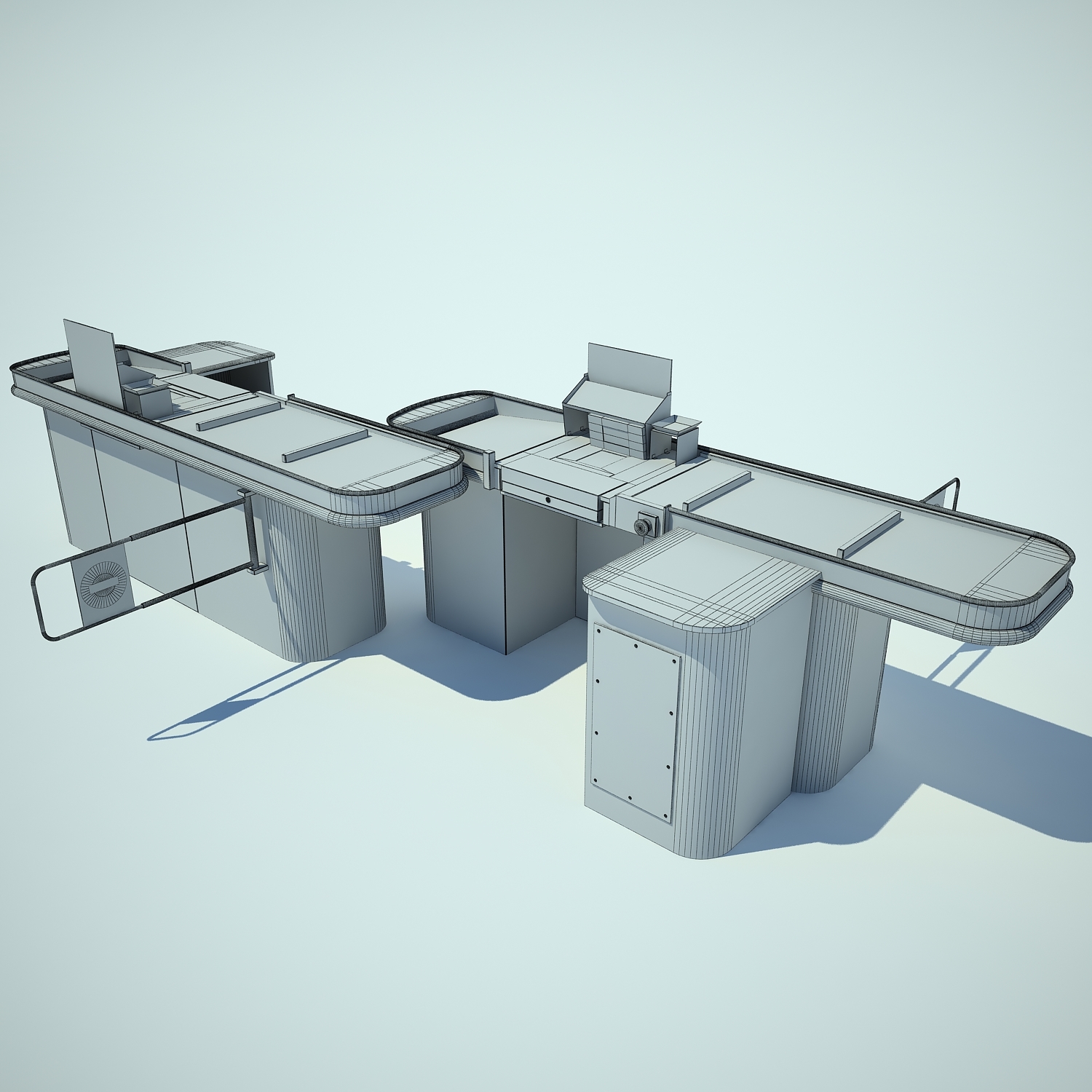 counter checkout 3d model