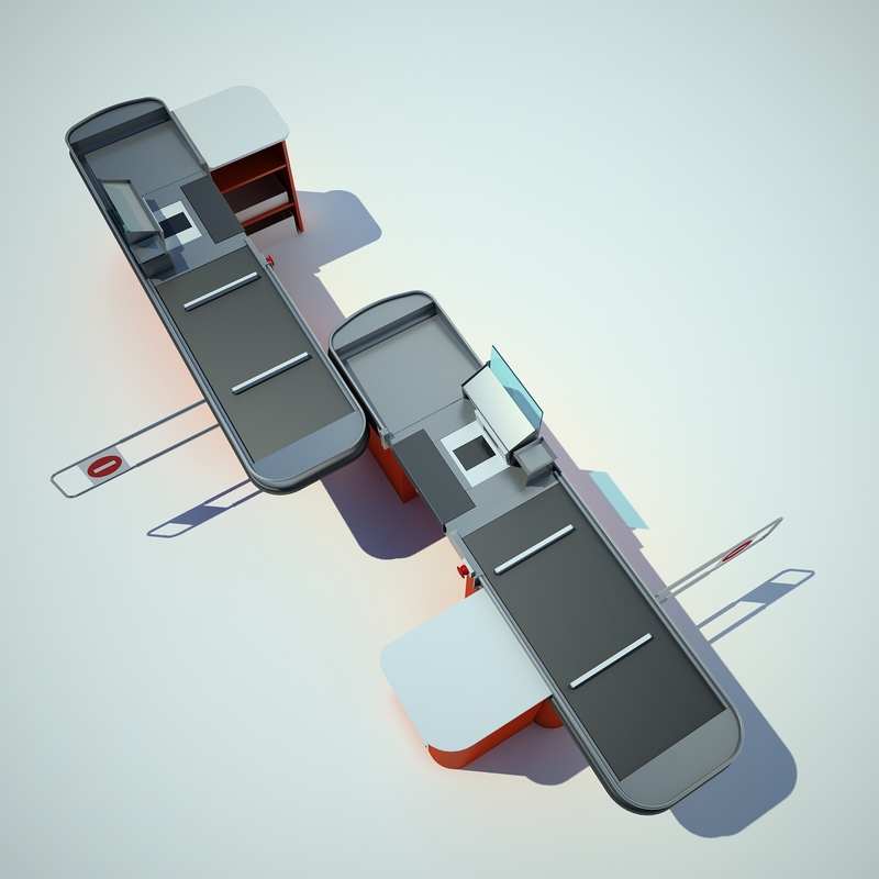 counter checkout 3d model