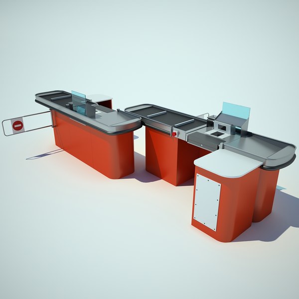 counter checkout 3d model