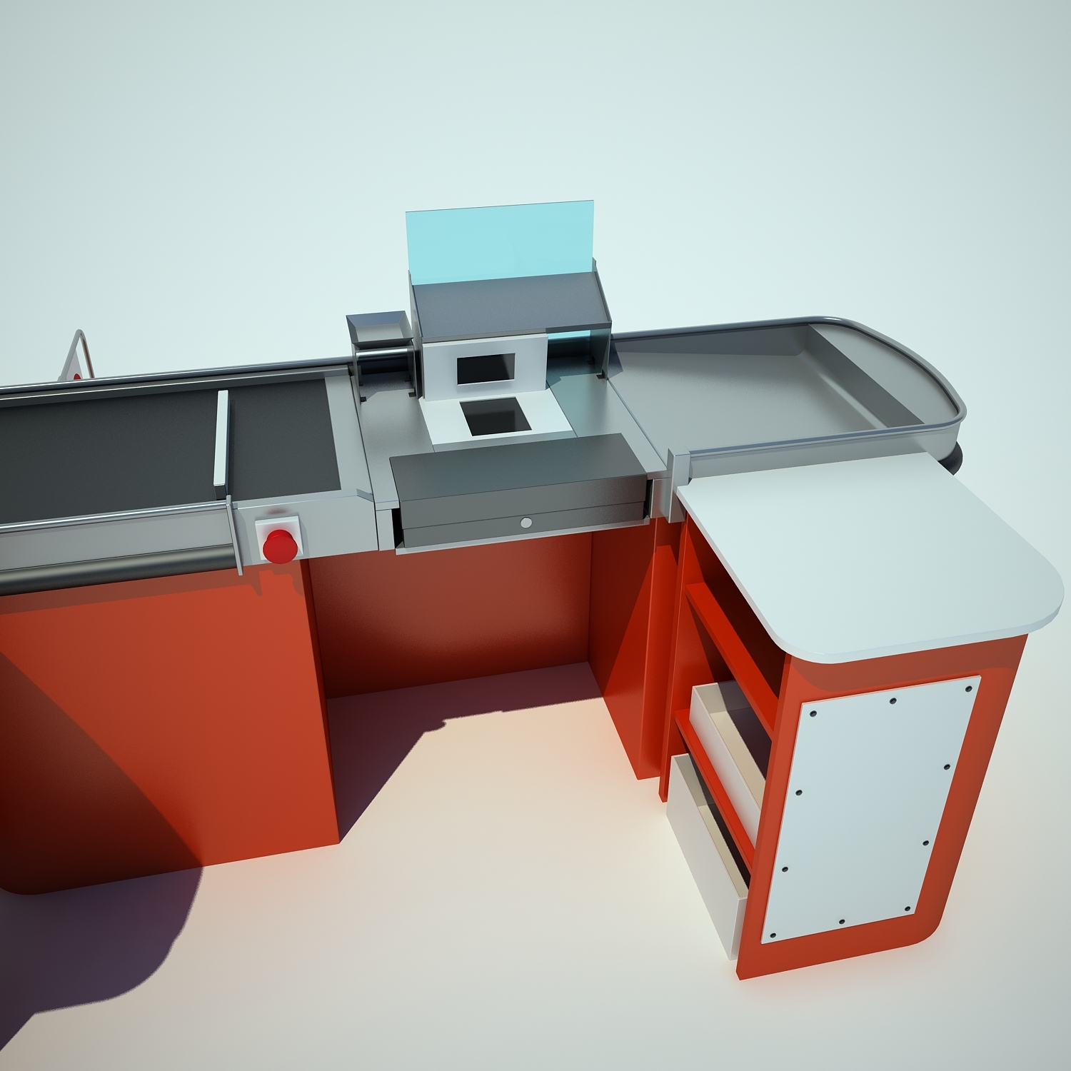 counter checkout 3d model