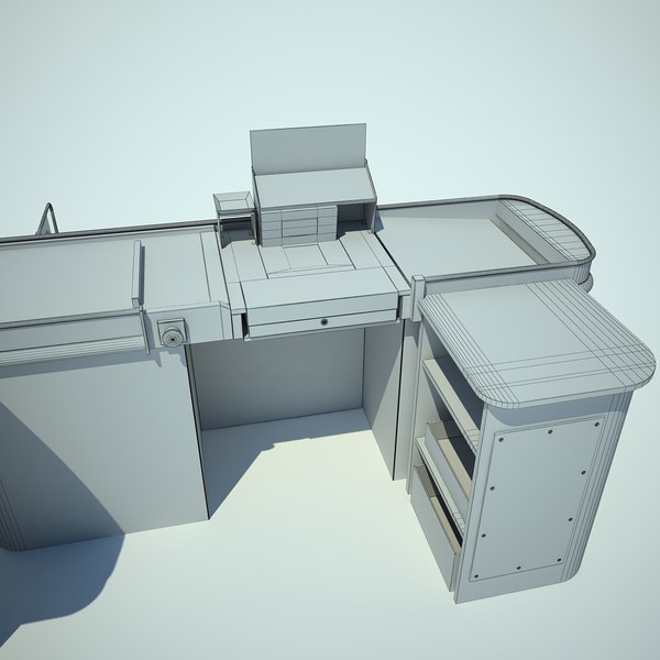 counter checkout 3d model