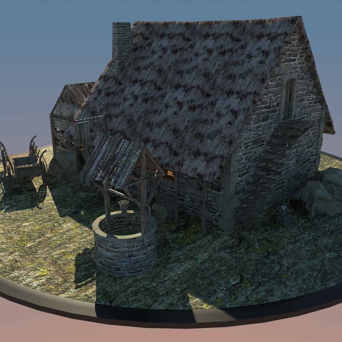 medieval inn 3d max