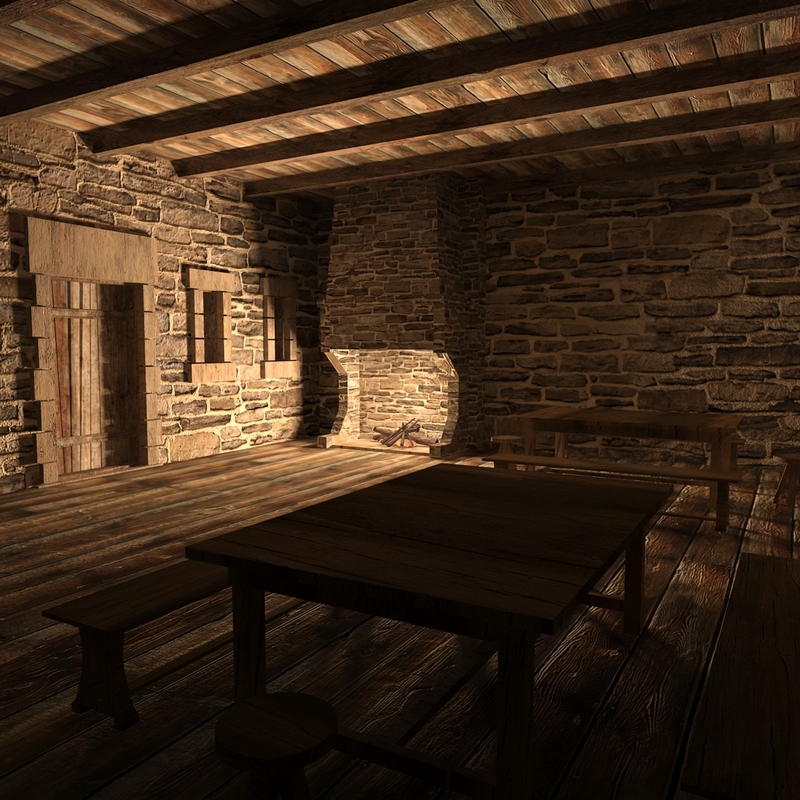 medieval inn 3d max