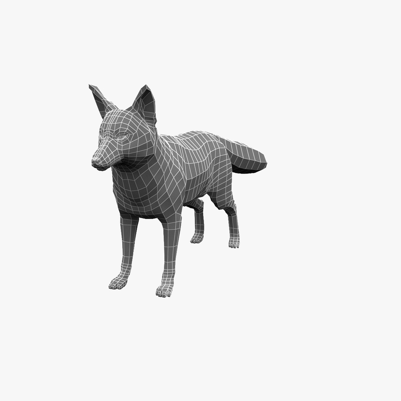 3ds max red fox