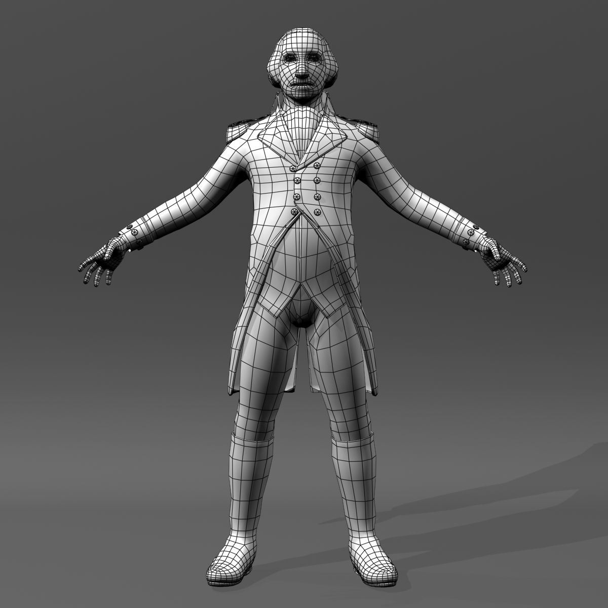 3d model george washington