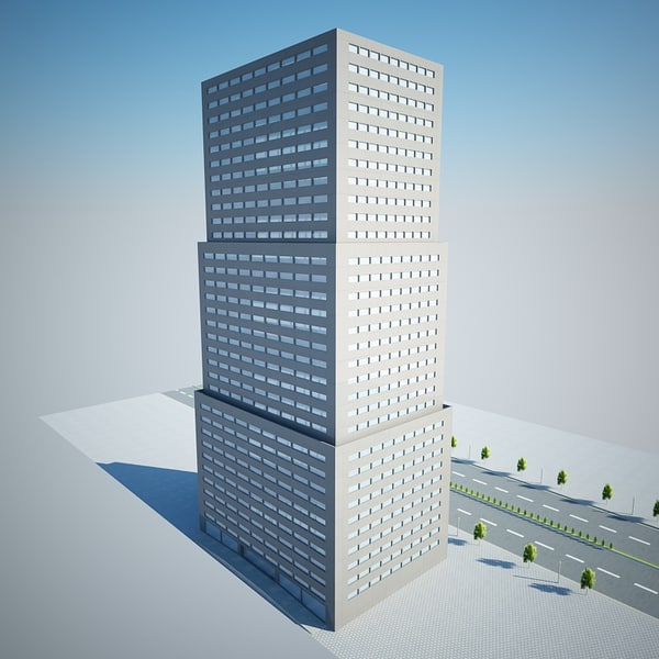 modèle 3D de Bâtiment Low Poly - TurboSquid 751842