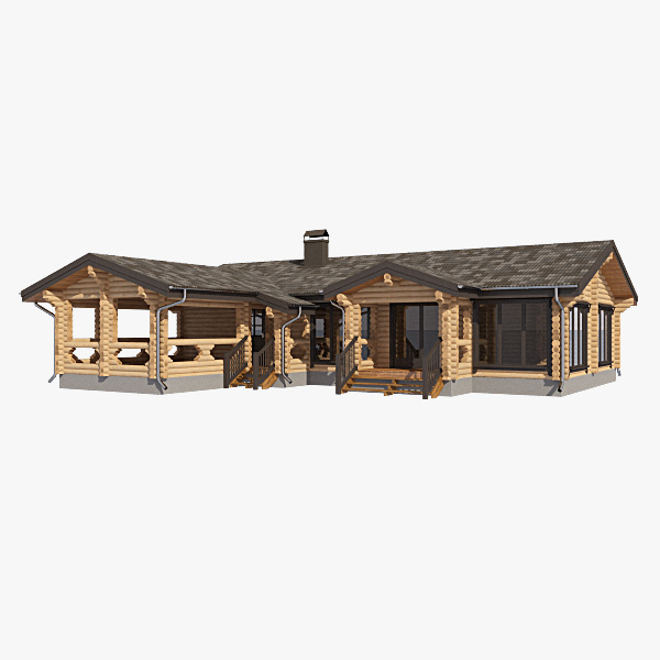 Log Cabin 3D Models for Download | TurboSquid